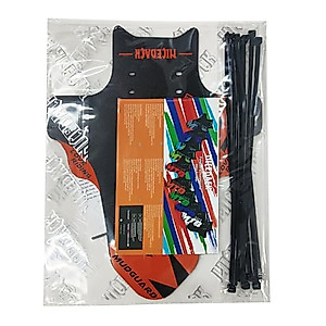 NICEDACK Mudguards Mountain Bike, 2 Pieces Mudguard Fit 20-29 Inch MTB Mudguard Front and Rear Compatible Bicycle Splash Guard (Orange)