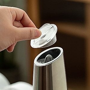 DOITOOL 4 Pcs Electric Pepper Grinder Covers Acrylic Salt Grinder Lids Pepper Mill Dust Proof Covers for Home Kitchen Supply