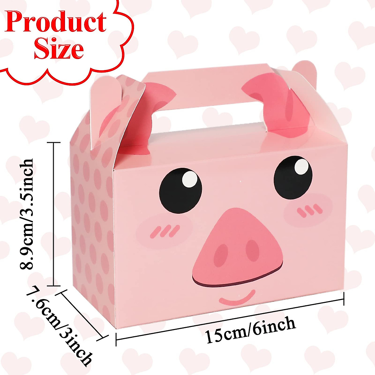 12 Pack Farm Animal Party Favor Boxes Farm Theme Birthday Goodie Boxes Farmhouse Animals Gift Candy Bags Barnyard Treat Boxes for Kids Girls Baby Shower Party Decorations Supplies