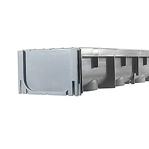 Drainage Trench - Channel Drain With Galvanized Steel Grate - 3 x 39" - (117" Total Length)