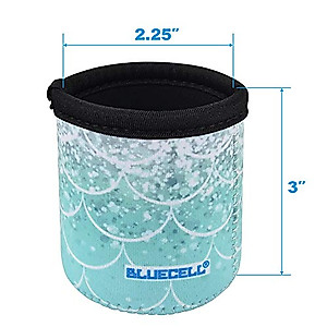 Bluecell Pack of 3 Neoprene Insulators Fish Scale Pattern Beer Can Sleeves for 7.5oz Drink Beer Cans (Fish-Scale Pattern(3pcs), 7.5 oz)