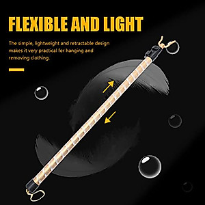 Alipis Long Reach Pole Retractable Clothesline Prop Adjustable Clothesline Rod Hanger Rod Aluminium Alloy Telescopic Handle Clothing Hook