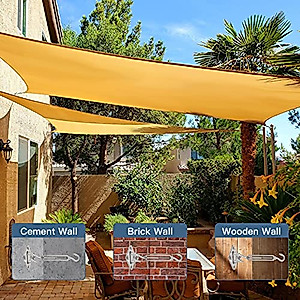 Hokimder 66 Pcs M6 Awning Attachment Set, Heavy Duty Sail Kit for Sun Shade Sail Installation, 304 Stainless Anchor Turnbuckles Sun Shade for Garden Courtyard Outdoors Replacement