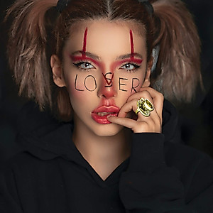 RechicGu Gold Vintage Fairytale 3D Tea Cup Saucer Ring Party Fairy Tale Hatter Wonderland Cosplay Fancy Dress