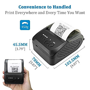 NETUM Wireless Bluetooth Receipt Thermal Printer with 50rolls Receipt Paper Portable Personal Bill Printer 2 Inches 58mm Mini USB POS Printer for Restaurant Sales Retail Compatible