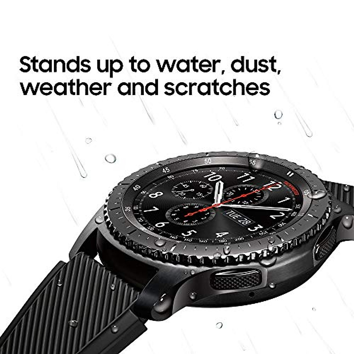 SAMSUNG GEAR S3 FRONTIER Smartwatch 46MM (Bluetooth Only) - Dark Grey (Renewed)