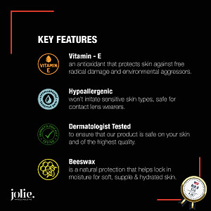 Jolie Eyebrow Perfecting Brightener & Highlighter, Creamy Self Sharpening Crayon Stick, Satin Finish (Champagne Pink)