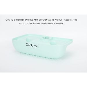 SooGree Faucet Hanging Sink Rack,Soap Sponge Holder Drain Shelving for Bathroom, Silicone Kitchen Storage Rack,Multifunctional Drainage Hole Durable Slope Design Storage Toiletry (Green)