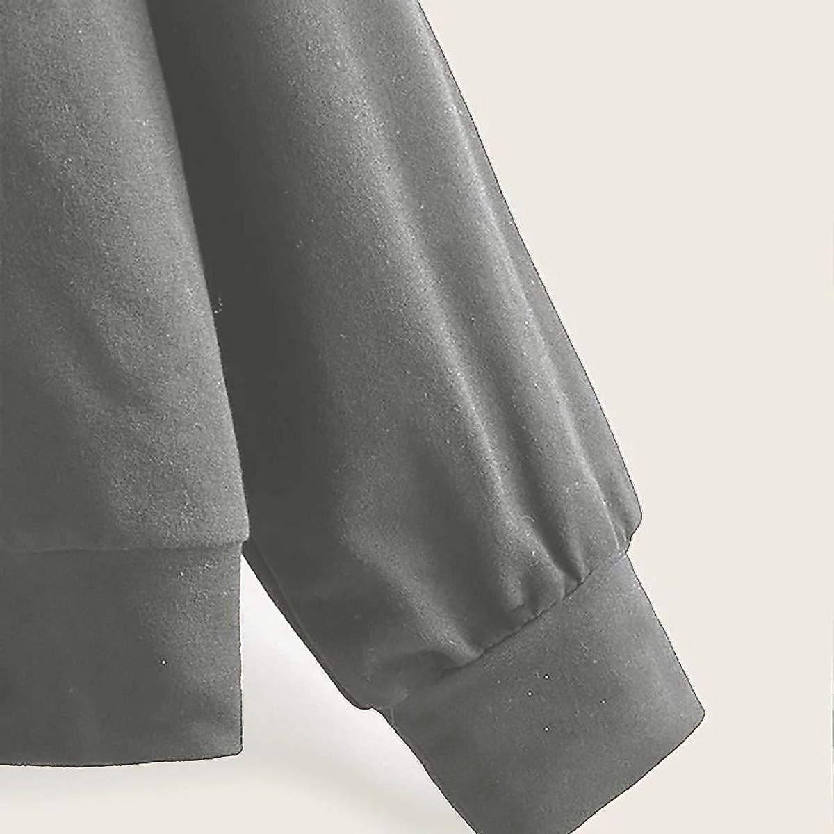 Womens Casual Hooded Sweatshirt Loose Drawstring Pullover Hoodies Long Sleeve Solid Bear Ear Sweatshirt Tops