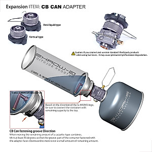 G-WORKS Gas Saver Prime/Gas Saver Plus/Remaining Gas Movement/Lindal Valve Canister Shifter/Refill Adapter/Air Vent Function