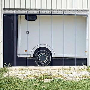 VEVOR Strip Curtain, 84" Height x 42" Width, 0.08" Thickness, 7PCS Clear PVC Strip Door Curtain, Freezer Curtain, Plastic Door Strips for Walk in Freezers, Coolers & Warehouse Doors, with 50% Overlap