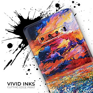 DesignSkinz Oil Painted Meadow Protective Vinyl Decal Wrap Skin Cover Compatible with The Samsung Galaxy S20 (Screen Trim & Back Glass Skin)