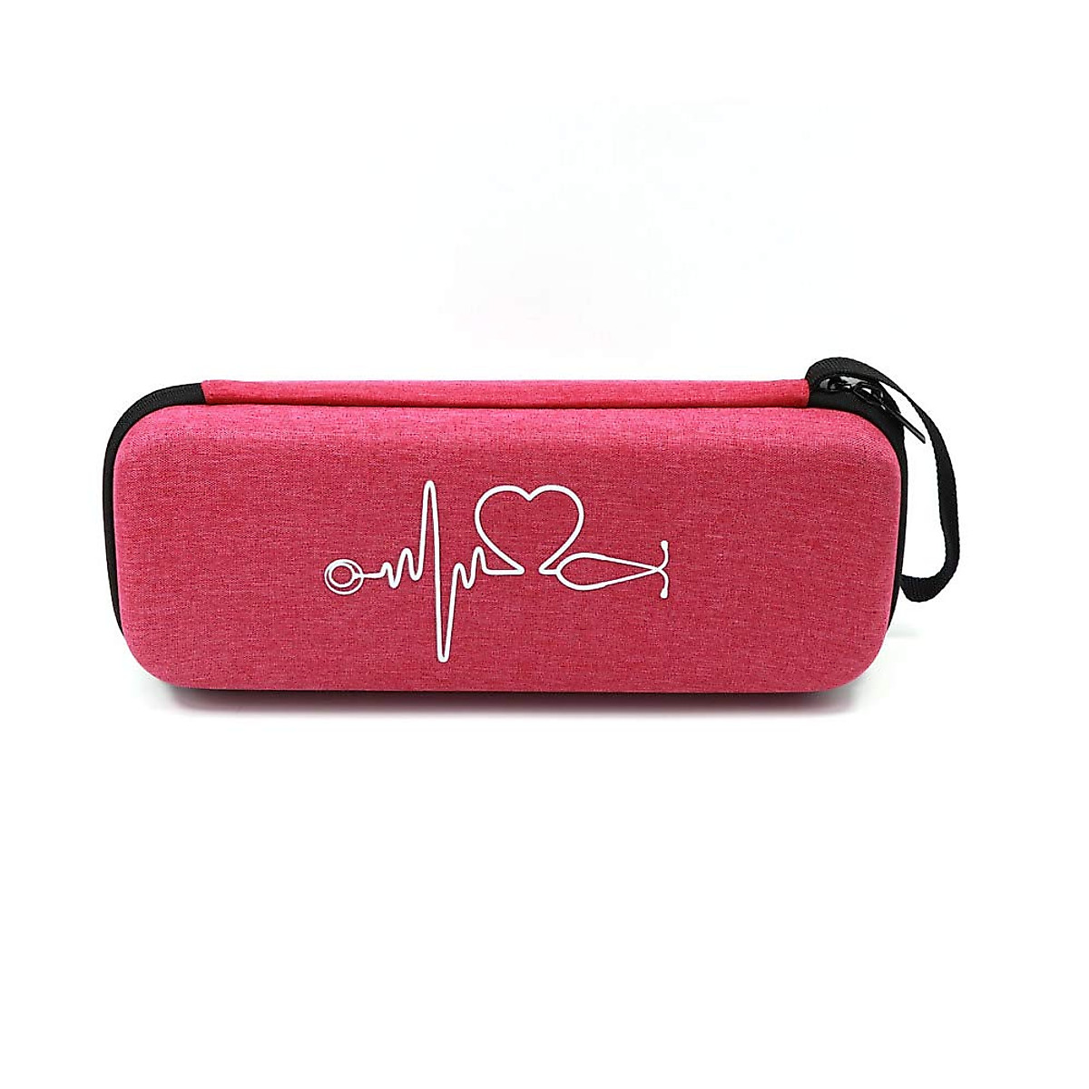 Stethoscope Carrying Case, Mesh Pocket for Nurse Accessories (Rose red)