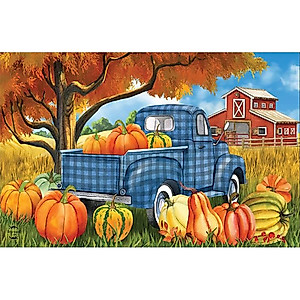 Thanksgiving Fall Diamond Painting Kits for Adults - Fall Pumpkin Truck Diamond Art Kits 5D Paintings with Diamond Dots Full Drill Round Gem Art,for Thanksgiving DIY Gift and Home Decor12x16inch