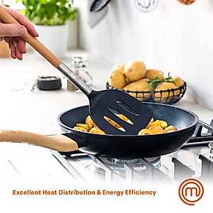 MasterChef Nonstick Frying Pan 8 inch Skillet, Small Fry Pan for Cooking Eggs, Omelette etc, Stainless Aluminum Saute Pan, Non Stick, Induction Cooktop Compatible, Non Toxic, Dishwasher Safe