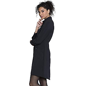 Cherokee Infinity Women Scrubs Lab Coats 40" 1401A, XL, Black