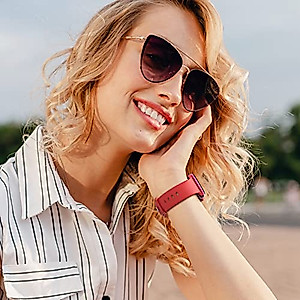 DYKEISS Silicone Sport Bands Compatible with Apple Watch Band 38mm 42mm 40mm 44mm 41mm 45mm 49mm, Soft Waterproof Strap Replacement Wristband for iWatch Bands Series Ultra 8 7 SE 6 5 4 3 2 1 Women Men