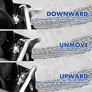 XPV AUTO Boat Trailer Winch 1200lbs Hand Winch with 26ft Blue Winch Strap, 2 Way Ratchet Manual Winch for Jet Ski Boat Towing Waterproof