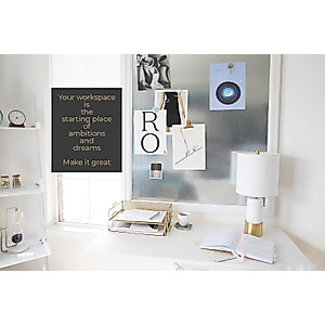 Blu Monaco Gold Desk Organizer Tray 2 Tier - Metal mesh Inbox Paper File Tray Office Supplies Stackable Desk Organizers and Accessories for Office Organization Desk Accessories & workspace Organizers