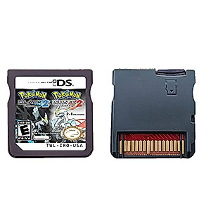 2 in 1 Black Edition 2+White Edition 2 NDS Game Card Collection, Combined DS Game Card, Suitable for DS, NDSL, New 3DS, 2DS, New 2DS, NDSi, NDSi LL/XL, 3DS, 3DSLL/XL