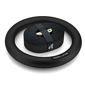 Gymnastic Rings and Straps - Heavy Duty for Gymnastics, Crossfit, & Fitness Training - Best Olympic Home Gym Set