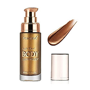 Ascoka Liquid Highlighter Body Shimmer, Waterproof, Bronze, 103