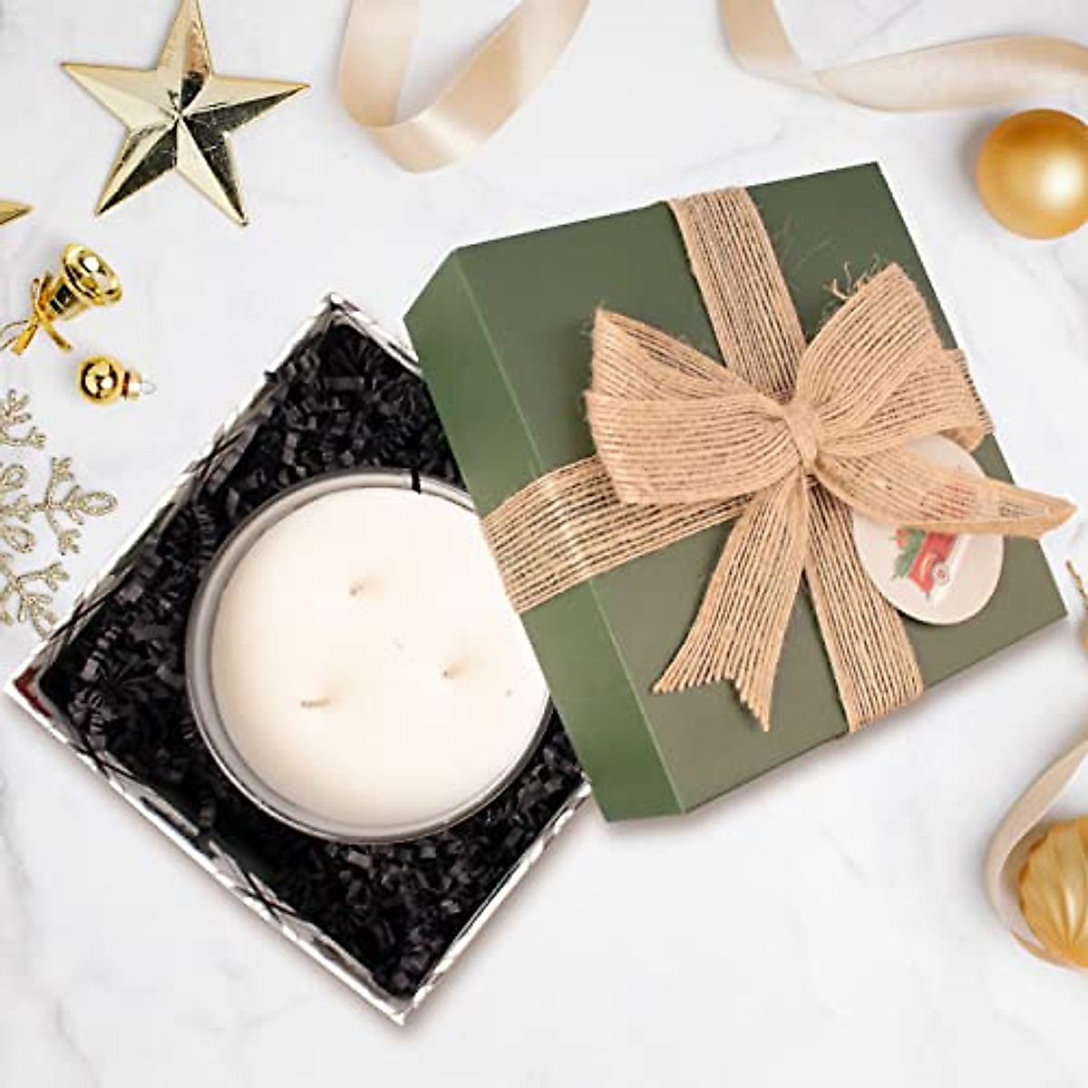 MagicWater Supply Crinkle Cut Paper Shred Filler (4 oz) for Gift Wrapping & Basket Filling - Black