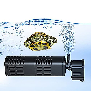 EmmaWu Jeneca IPF-180 Submersible Filter 300 GPH Aquarium Internal Filter for (Up to 100 Gallon) Fish and Turtle Tank and Pond with Chemical, Physical, and Biological Filtration