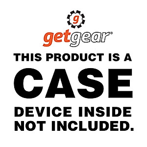 WGear Credit Card Reader Case for Square Contactless and Chip Reader, USB Cables and Small Accessories, Mesh Pocket, Secure Elastic Strap, Easy to go Carabiner (Rose Gold)