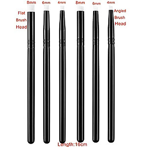 12Pack Mini Detailed Blending Brushes for Card Making,Crafting Ink Blending Brushes Set Background Brush for Blender Paper Crafter 8mm/6mm/4mm Angled/Flat Brush Heads Brushes for DIY Scrapbooking