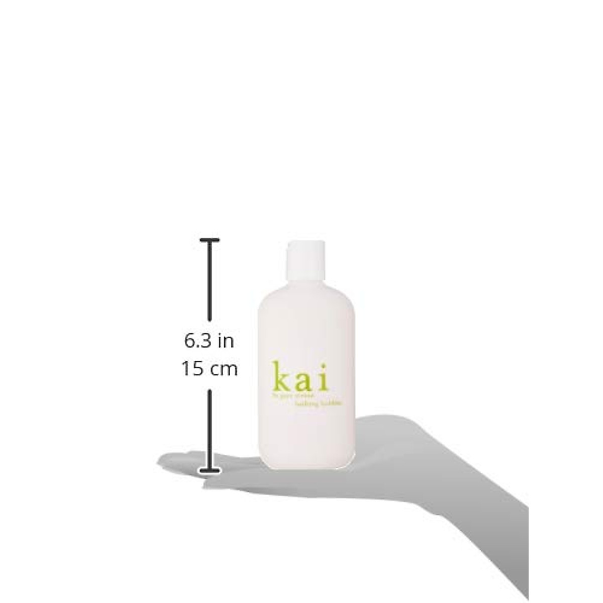 kai Bathing Bubbles, 12 Fl Oz., bubble bath rich in argan oil, scented with our signature gardenia wrapped in white exotics, vegan, cruelty free, made in The USA,