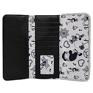 Loungefly Disney Mickey Mouse Steamboat Willie Music Cruise Flap Wallet
