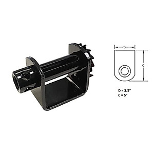 Mytee Products (4 Pack) Weld On Winch for Flatbed Truck Trailer | Heavy Duty Strap Binders Tie Down Cargo Standard Winch