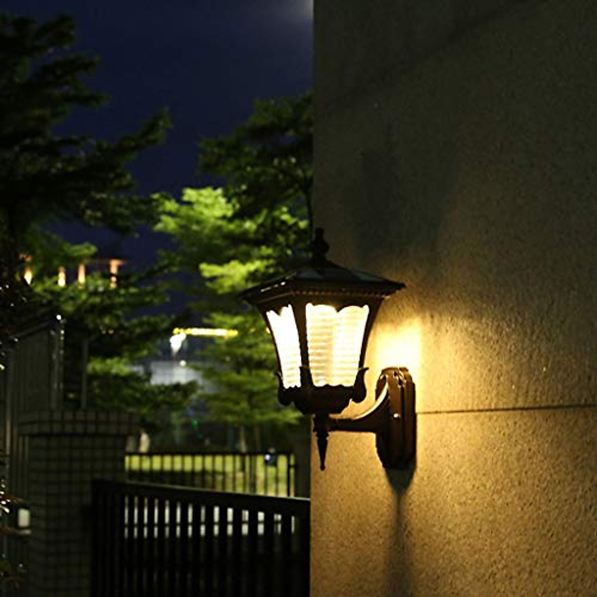 HZYDD Wall Lamp Home Garden Lamp Outdoor Door Lamp Outdoor Wall Lamp Patio Lamp Solar Light Waterproof Wall Lamp