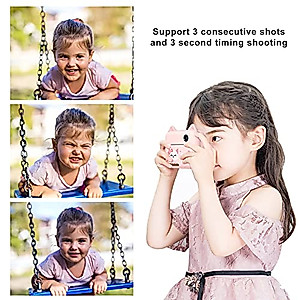 Children Digital Camera, 2.4 Inch IPS Screen Children's Mini Camera, Support 3 Continuous Shooting, Gifts for Children (Color : Default)