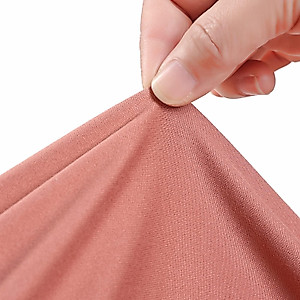 Bayceen Stretchy Swaddle Blanket for Newborns Baby Girl Swaddle and Headband Set Receiving Blanket 35 x 35 inches Swaddle Set (Blush)