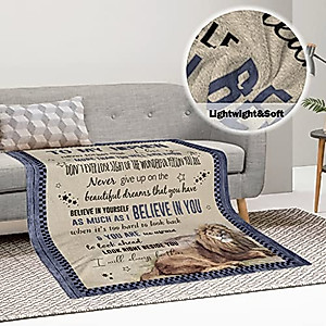 Julazy Nephew Gifts from Auntie 60"×50" Blanket, Nephew Gifts for Graduation, Birthday Gifts for Nephew from Aunt, Unique Gift for Nephew from Uncle, Best Gifts Idea for Nephew