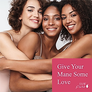 100% PURE Glossy Locks Glossing Shampoo Hair Wash Detox & Hydrate Shine Boosting Dry Dull Damaged Strands Avocado Butter & Seaweed Collagen Natural Care for Women & Men Vegan - 16 Fl Oz