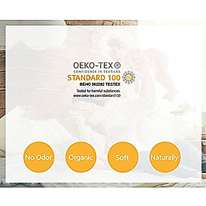 Toddler/Travel/Crib Goose Down Comforter Duvet/Blanket Multifunctional,100% Organic Cotton Washable Unisex Kids,All Season,White 33x43