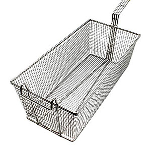Thunder Group 17" x 8 1/4" x 6", fry basket, w/yellow handle, comes in each
