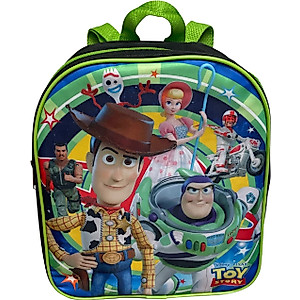Ruz Toys Story Toddle Boy 12 Inch Mini Backpack (Black-Green)