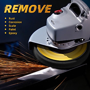 TOVERKAU 10 Pack 4.5 inch Strip Discs for Angle Grinder, Wire Stripping Wheel Paint Remover for Metal Surfaces, Abrasive Wheels Grinding Discs for Rust Welds Oxidation (4-1/2" x 7/8")