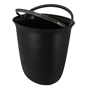 Glad Dimple Oval Trash Can Waste Bin 17L with Bag Ring, Black