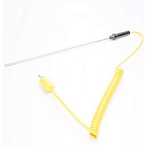 Smartsails 35mmx200mmTP-10 Needle Tip Thermocouple Probe Temperature Sensor, Type K, (-50 to 600 ° C)