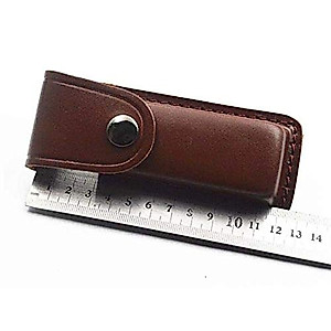 Snap Fastener Hunt Holder Pocket Outdoor Camping Knife Sheath Artificial Leather Multi Tool Case Belt Loop Hiking Pouch Holster