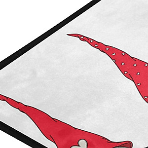 Kitchen Rug Runner Cute Gnomes Christmas Pattern Doormat Bath Area Rugs Non Slip Rugs for Bathroom Kitchen Indoor 39" X 20"