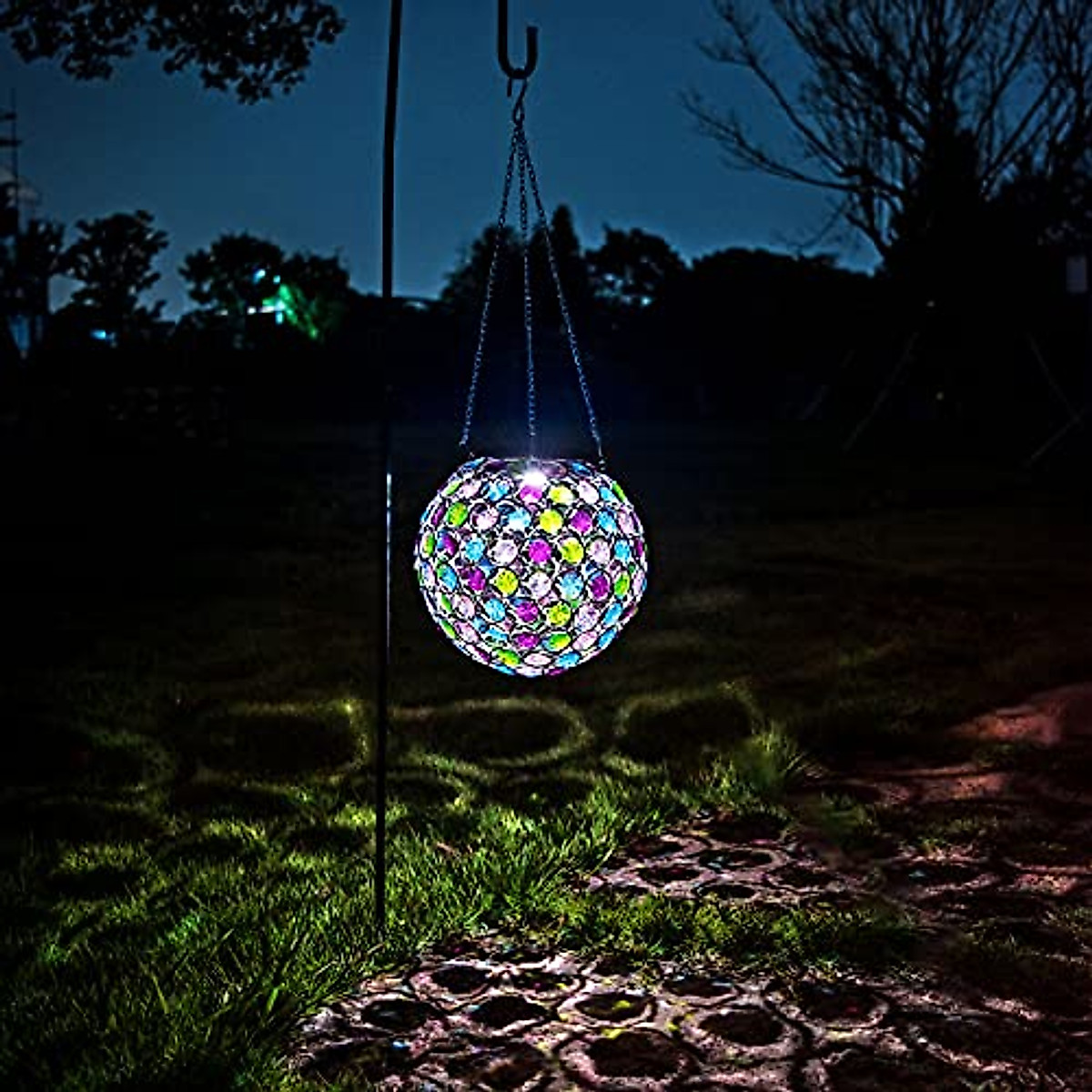 Solar Lantern Outdoor Decor with Dual LEDs | Waterproof & Color Changing