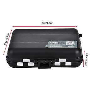 Fishing Lure Box, Bait Box Waterproof Portable Fishing Lure Tackle Hook Bait Storage Box Case With Compartments for Fishing