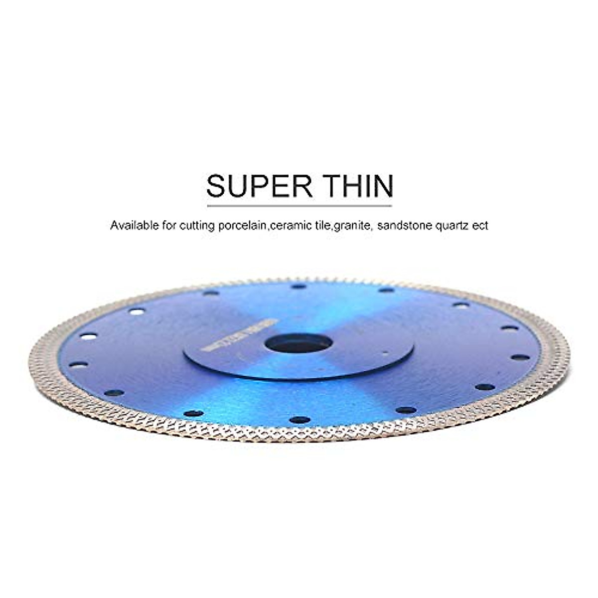 Super Thin Diamond Tile Blade Porcelain Saw Blade for Cutting Porcelain Tile Granite Marbles (7")