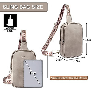 CLUCI Crossbody Bags for Women Sling Bag for Women Men Leather Large Cross Body Bag for Woman Sling Backpack Crossbody Backpack for Travel Hiking Outing